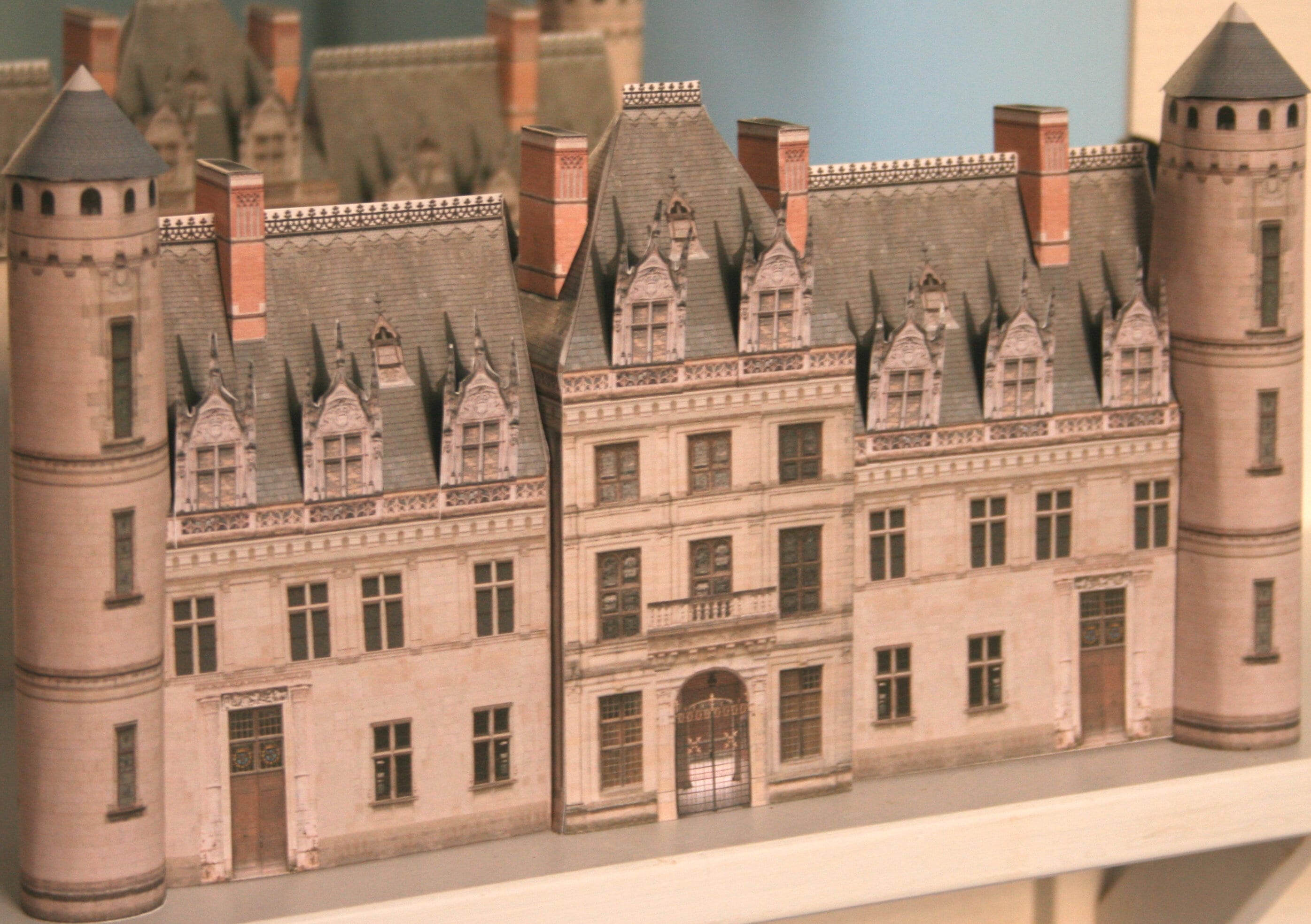 French Castle Paper Model Castle Printable Papercraft Loire France ...