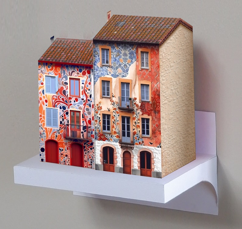Easy, Cut and Paste Paper House of South of France, Pretty Paper ...