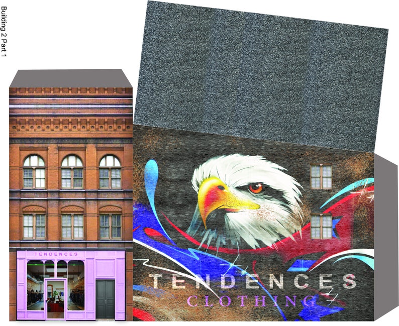 USA Paper House Models PDF – Buildings Set With Coloring Pages - Etsy