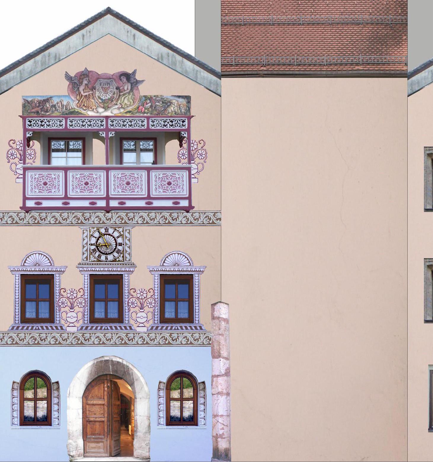 Tyrolean Alps Houses Paper Houses Set. 3 Authentic High Resolution ...