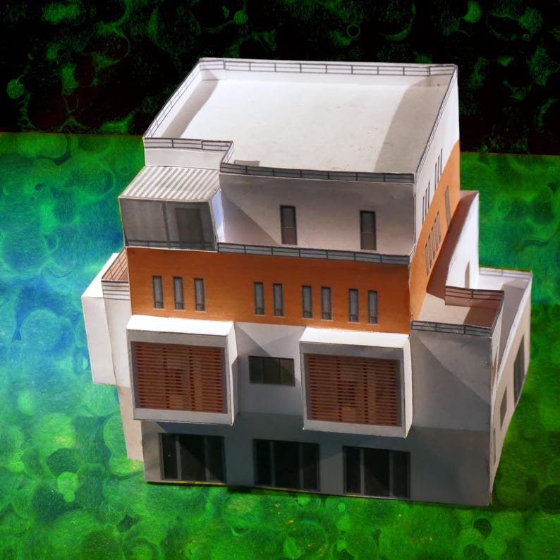 Custom Paper Model of Your School Printable PDF – Family House Keepsake ...