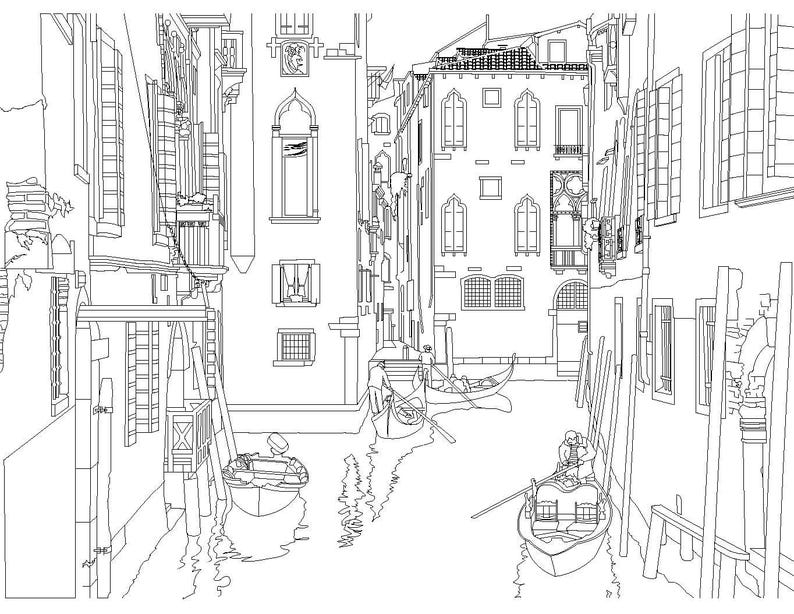 3 Colorful Paper Houses Realistic Venice, Italy Models 3 Matching ...