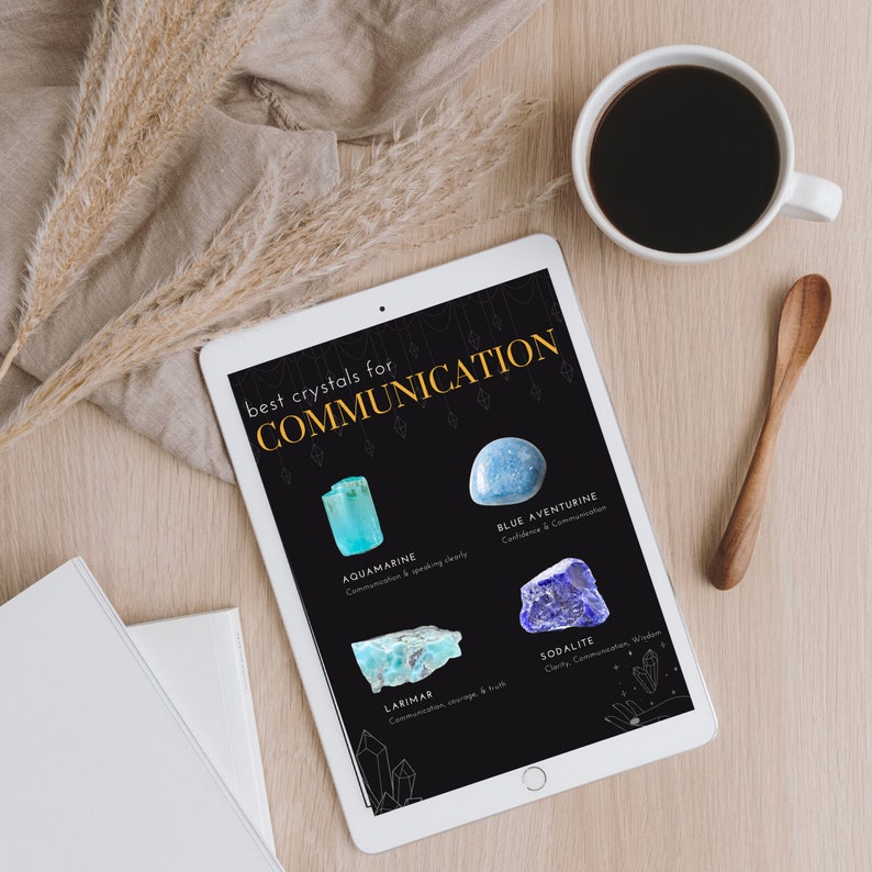 Crystal Magic Book of Shadows Printable Journal Pages for Grimoire ...