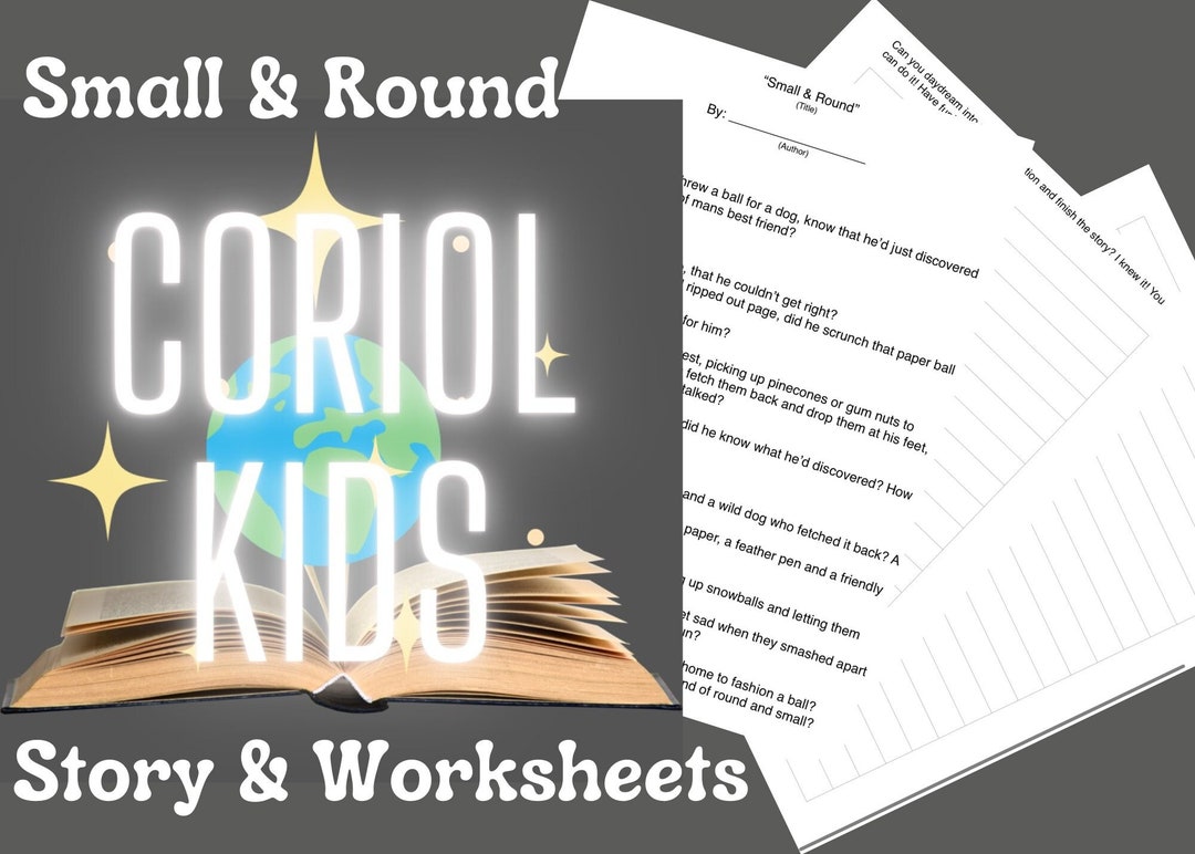 Small and Round Story With Worksheet - Etsy