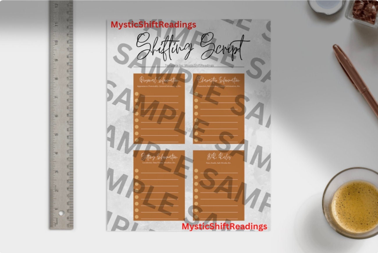 BROAD Shifting Script Digital Download Printable, Desired Reality ...