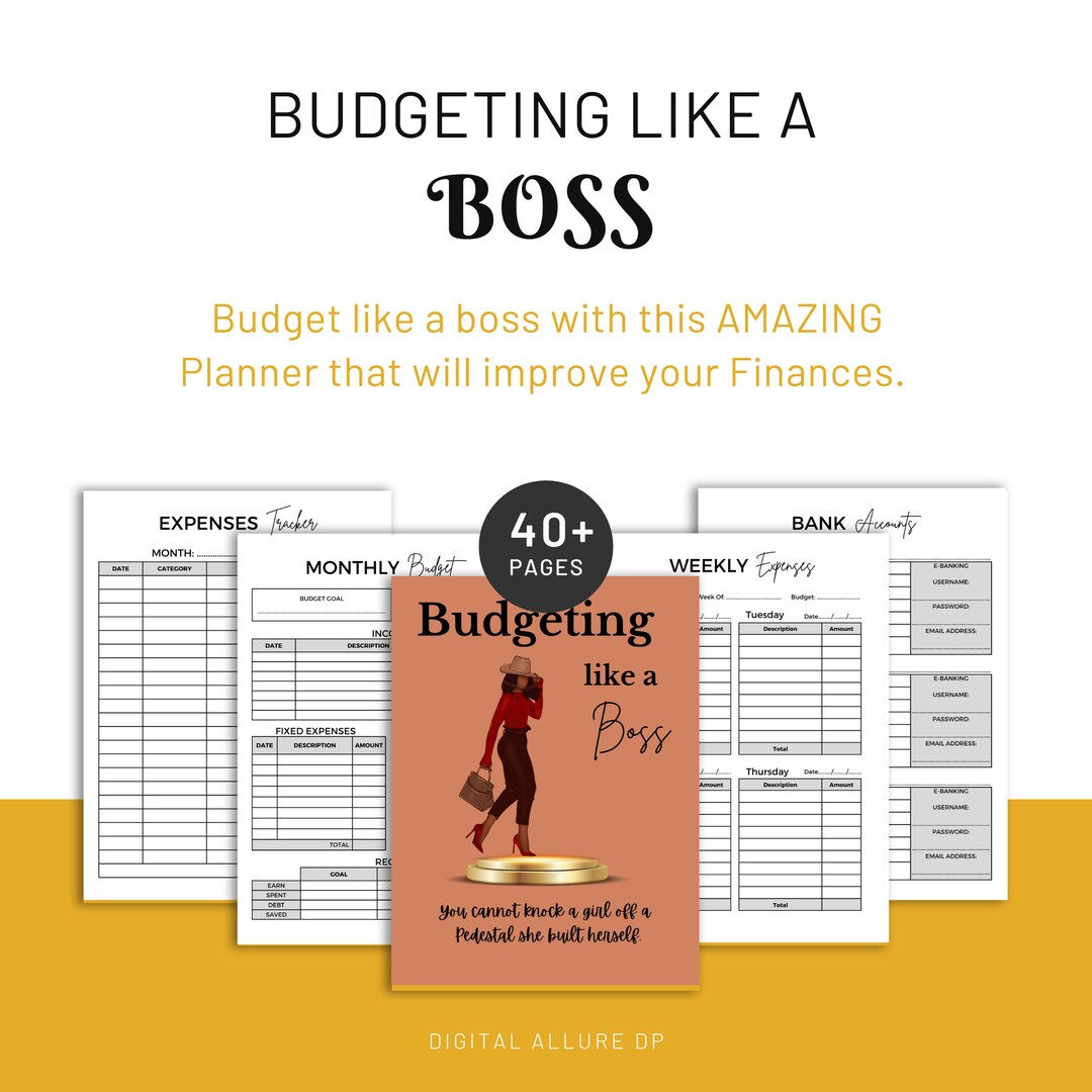 Financial Planner | Printable, Digital PDF | Money Management ...