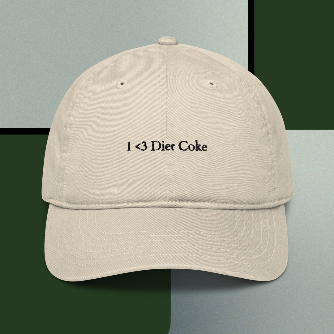 EMBROIDERED, Sand Diet Coke, Dad Hat, Baseball Cap, Hat, Embroidered ...