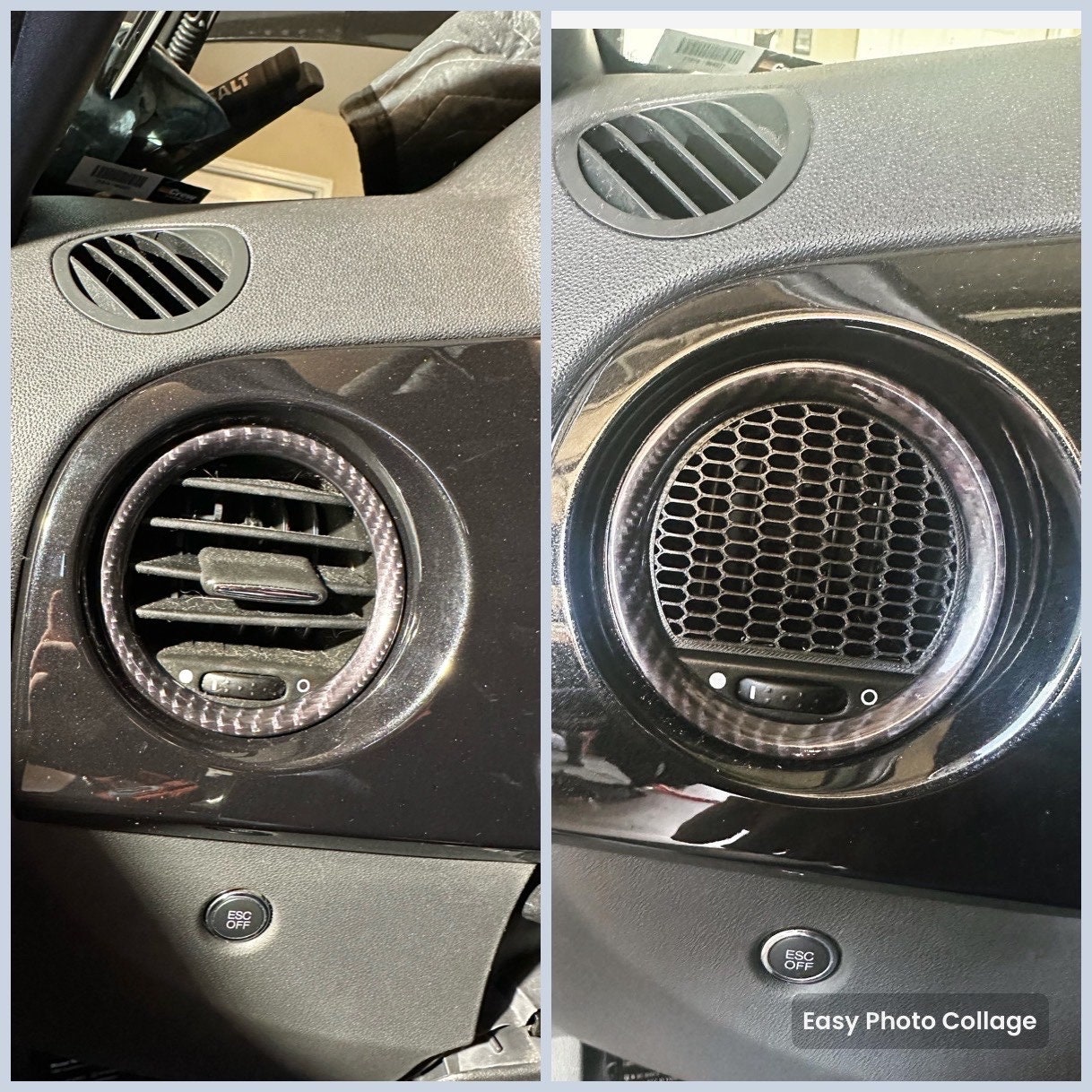 13-15 Fiat 500 Abarth Mesh Grille Vent Insertsabs - Etsy