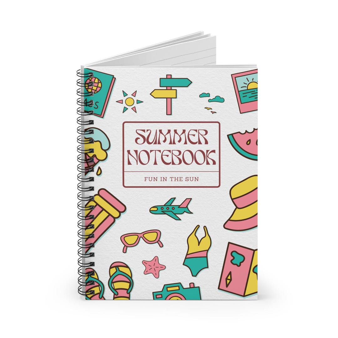 Summer Fun Spiral Notebook - Perfect for Beach Lovers, Journal Writing ...