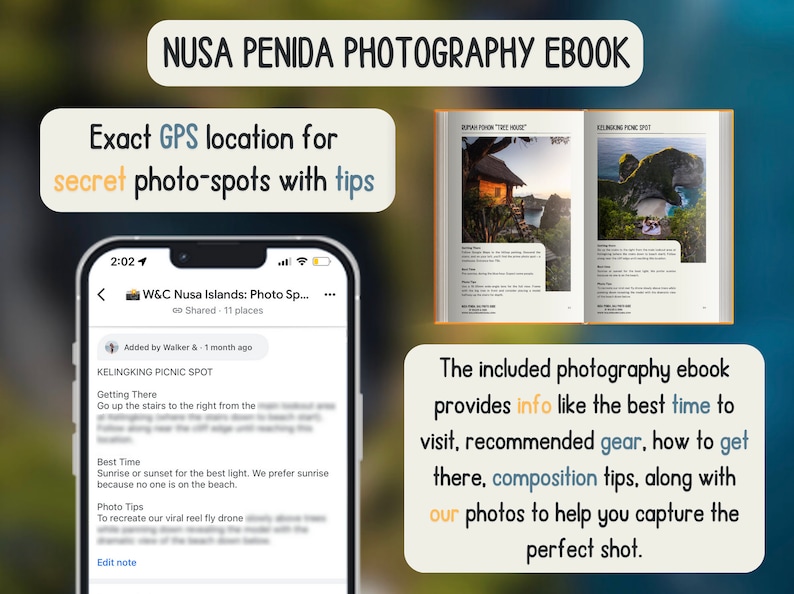 Nusa Penida Bali Google Maps Travel Guide Bundle (50+ Google Maps Pins ...