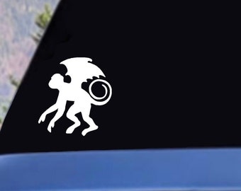 Flying Monkey Vinyl Decal Sticker Wall Door Window Car Van Bike Lorry ...