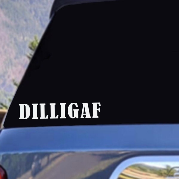 Dilligaf Decal - Etsy