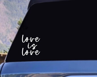 Holographic Love Vinyl Decal Heart Decal, Love Vinyl Decal, Car Decal ...