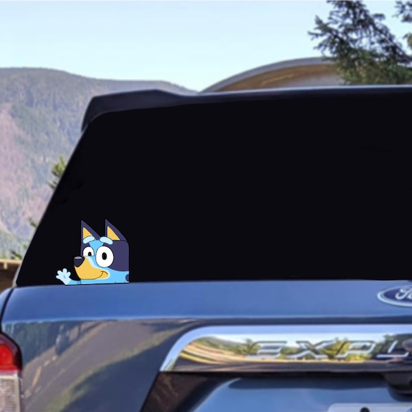 Bluey Peeker Sticker - Etsy UK