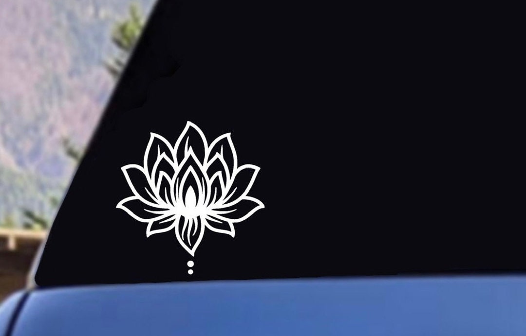 Lotus Flower Car Sticker Truck Decal Car Window Sticker Decal - Etsy