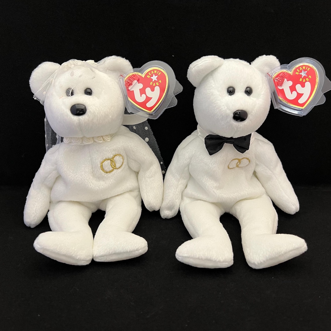 Bride and Groom Ty Beanie Baby Bears 2001 - Set of 2 - Etsy