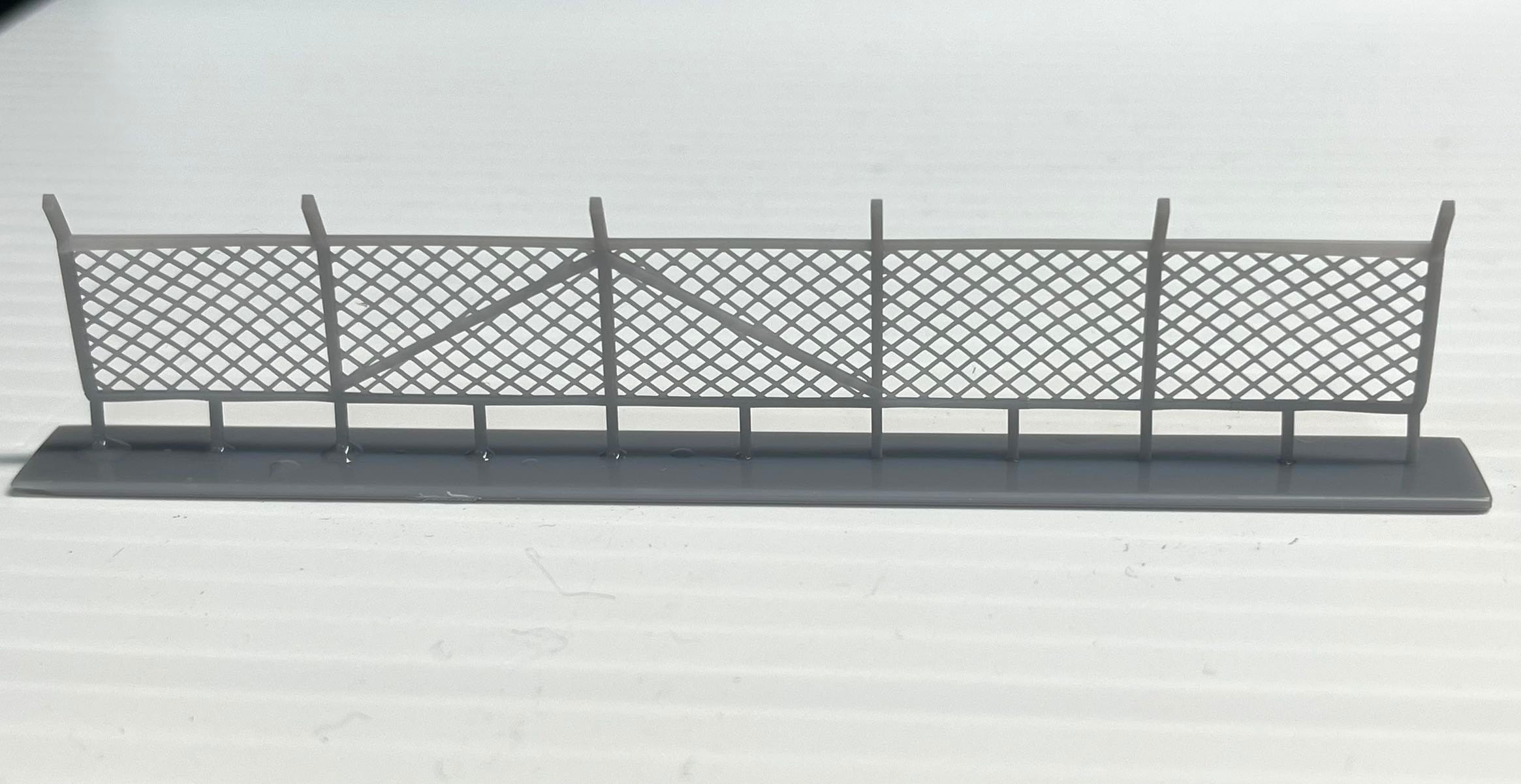 N Scale Chain Link Fence - Set of 5 - Etsy