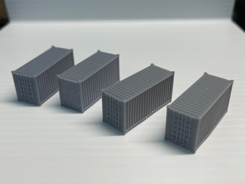 N Scale Shipping Container - Set of 4 - Etsy