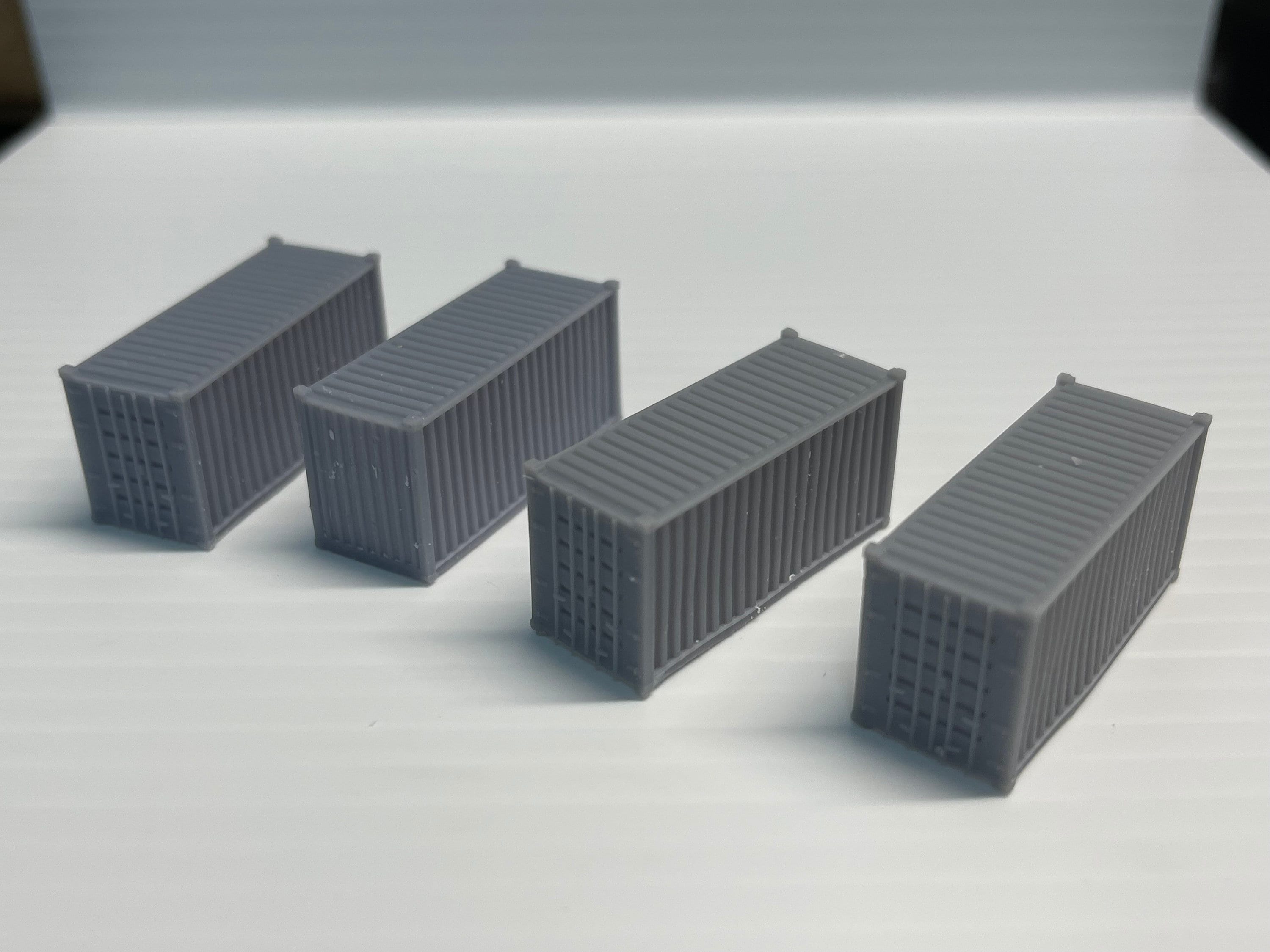 N Scale Shipping Container - Set of 4 - Etsy