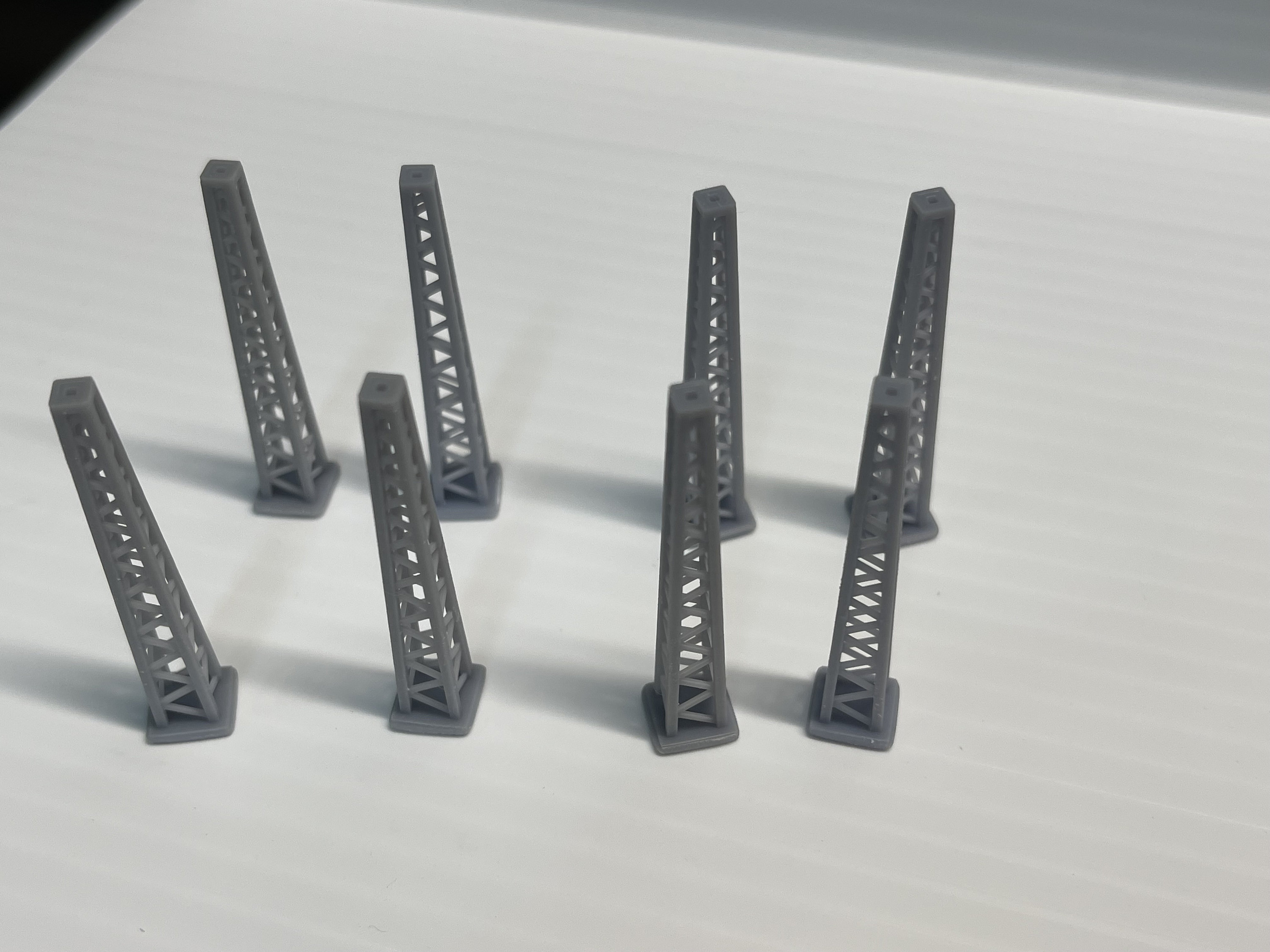 N Scale Electric Line Tower - Set of 8 - Etsy