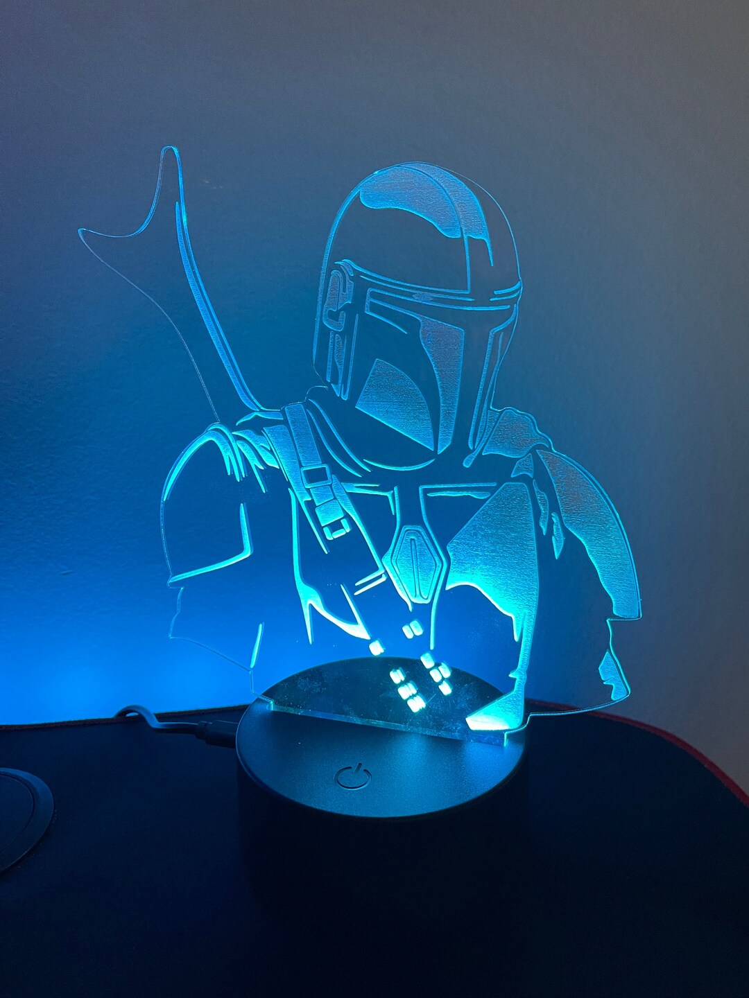 Mandalorian LED Desk Light - Etsy