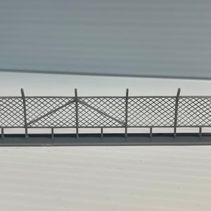 N Scale Chain Link Fence - Set of 5 - Etsy
