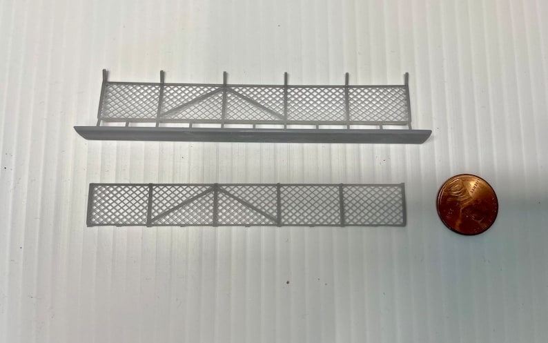 N Scale Chain Link Fence - Set of 5 - Etsy