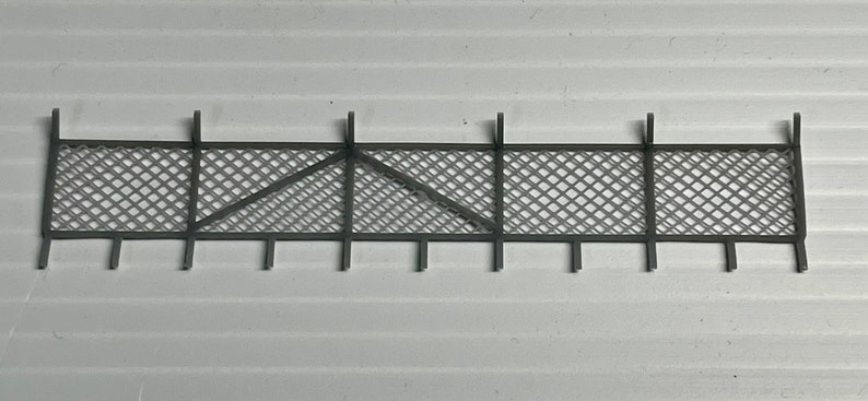 N Scale Chain Link Fence - Set of 5 - Etsy