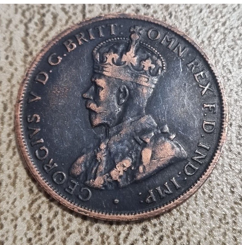 Australian 1930 One Penny KGV Collection Filler Coin Token - Etsy Australia