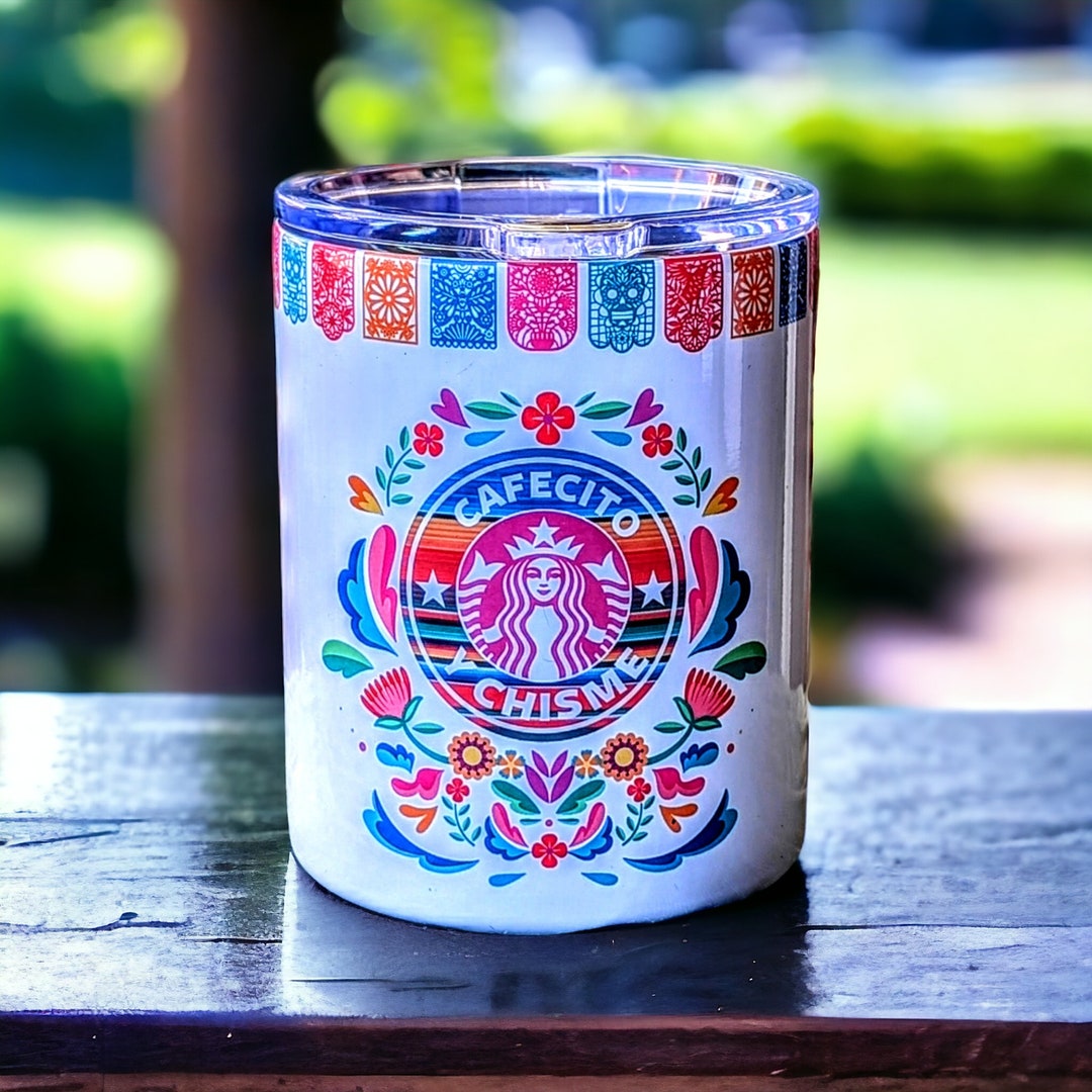Cafecito and Chisme Design 1 Stainless Steel Mug With Lid - Etsy