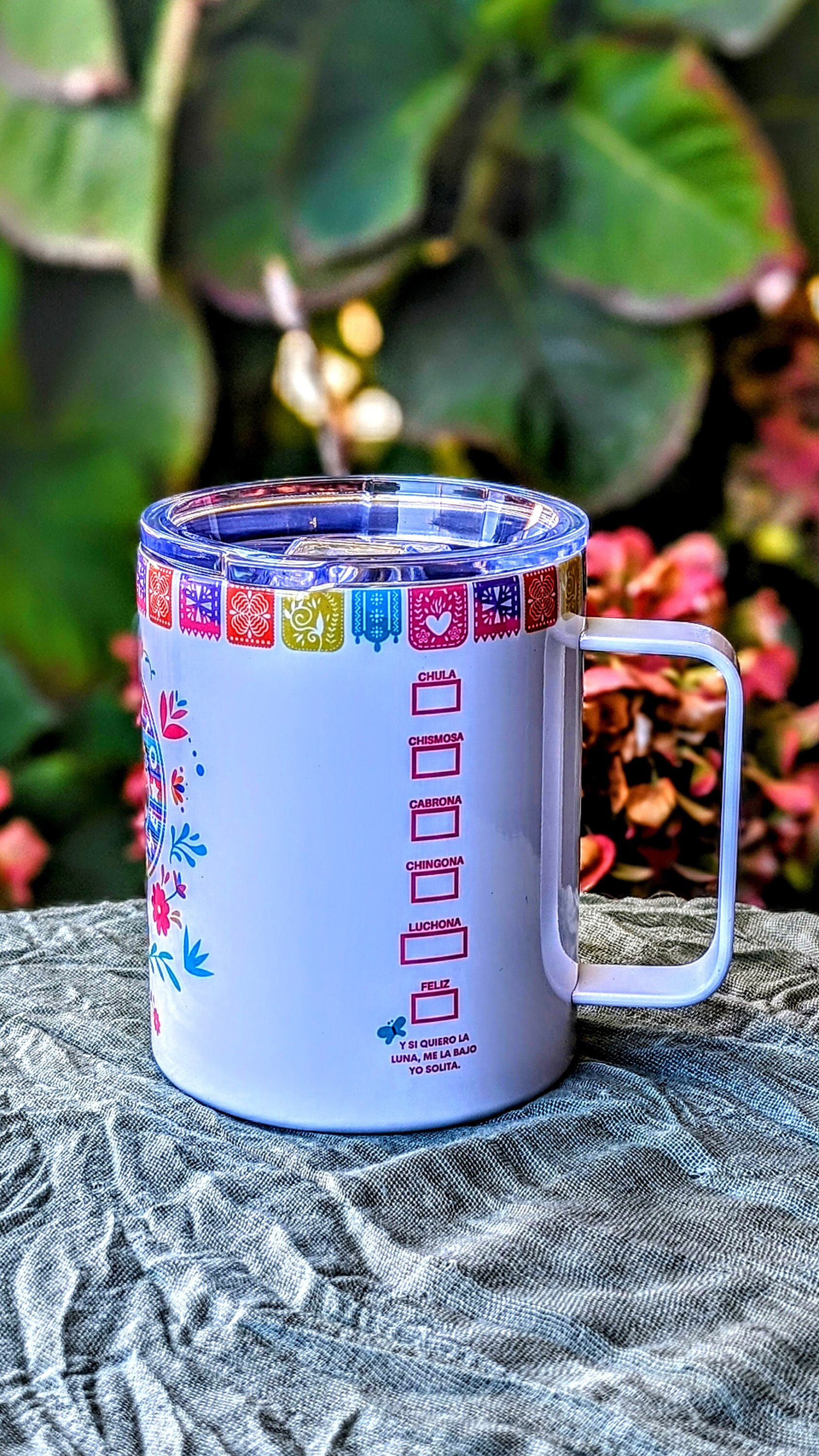 Frida Cafecito and Chisme Stainless Steel Mug With Lid - Etsy