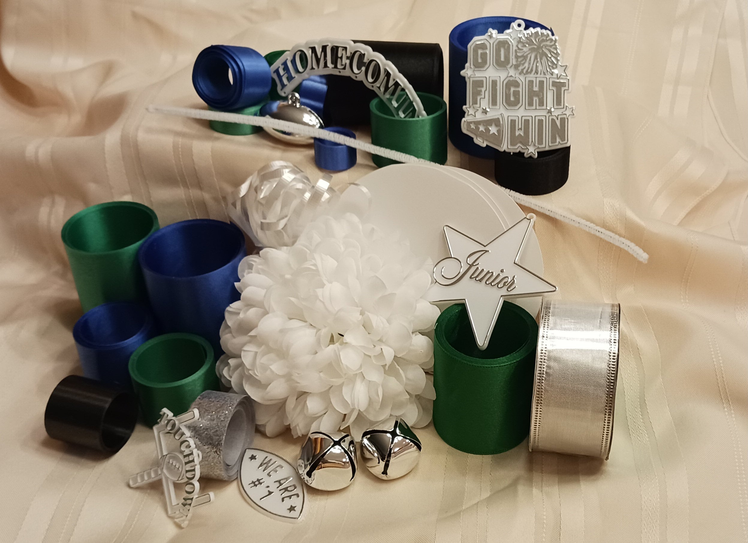 Basic Homecoming Mum Kit, School Spirit, DIY Homecoming Mum, Spirit Mum ...