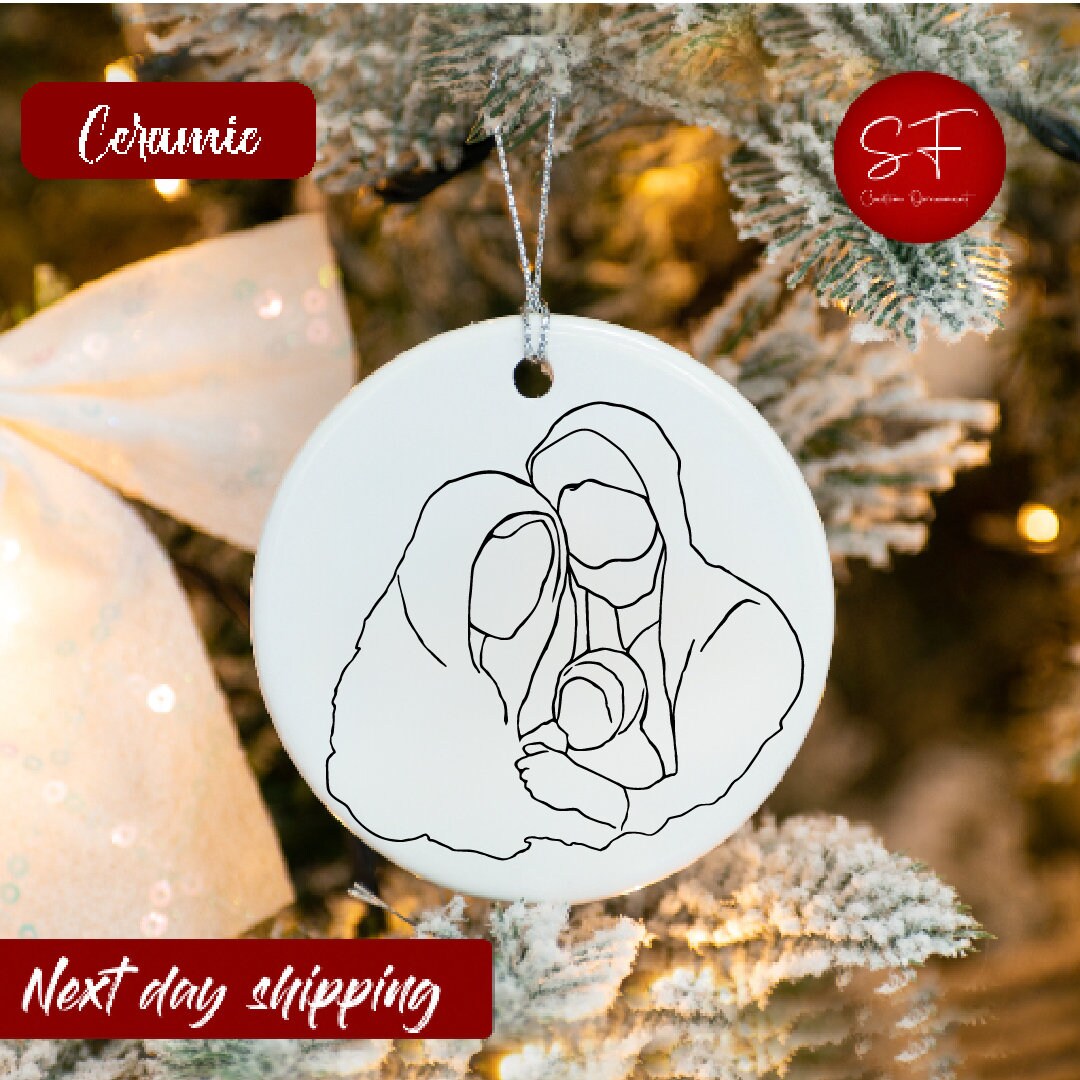 Nativity Scene Christmas Ornament Nativity Ornament - Etsy