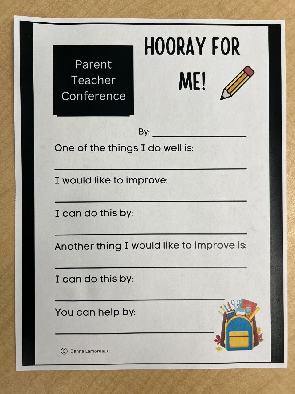 Parent Teacher Conference Form, Elementary - Etsy