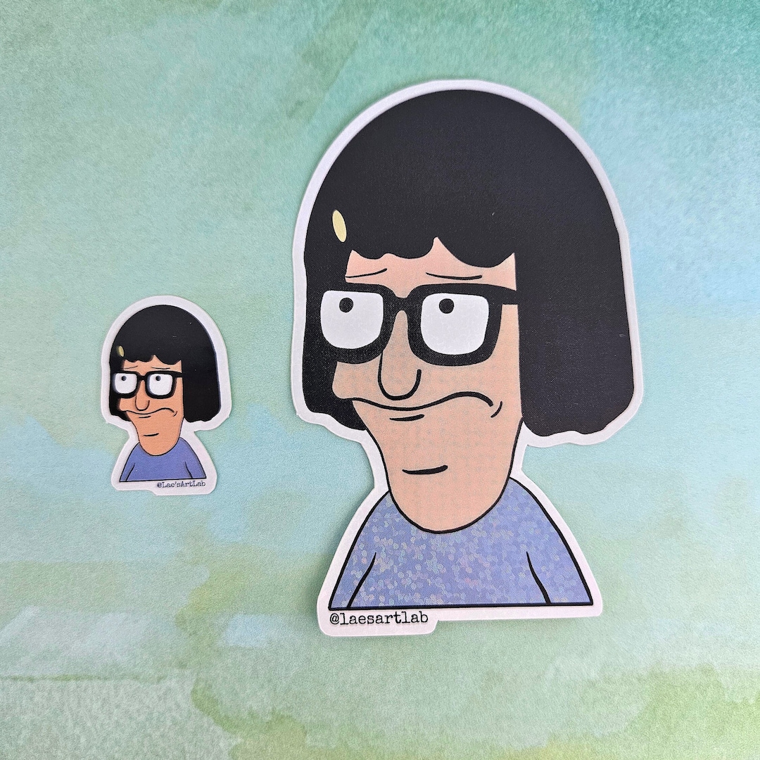 Everything is Fine Face Tina Belcher, Bob's Burgers Sticker, Bob's ...