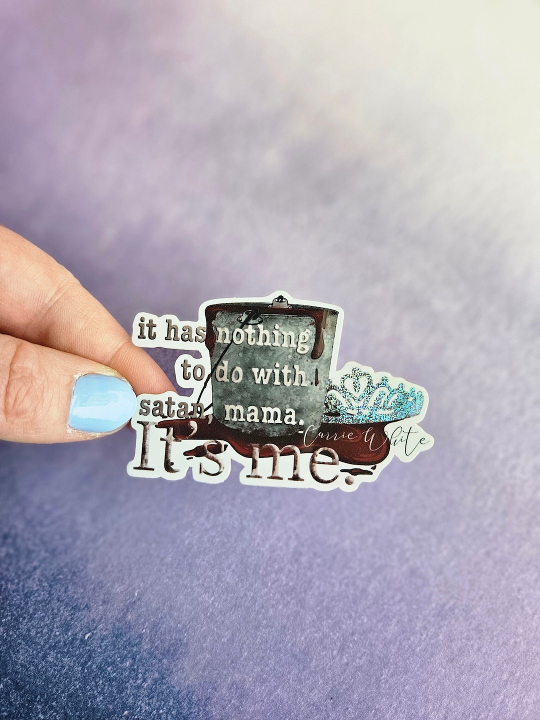 Stephen King Sticker, Stephen King Carrie Sticker, Carrie White, Horror ...