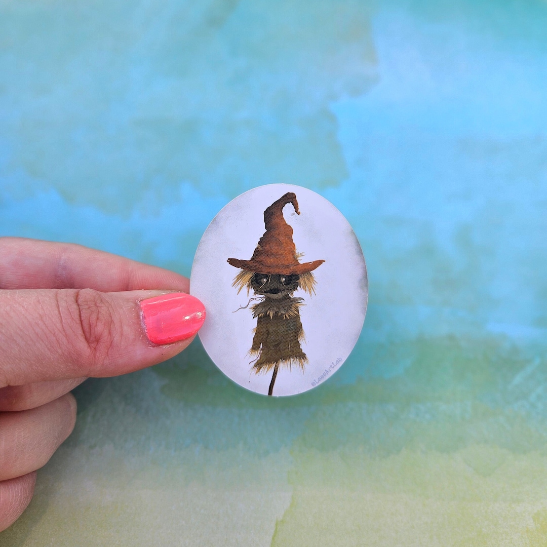 Scarecrow Sticker, Halloween Sticker, Spooky Stickers, Sticker for ...