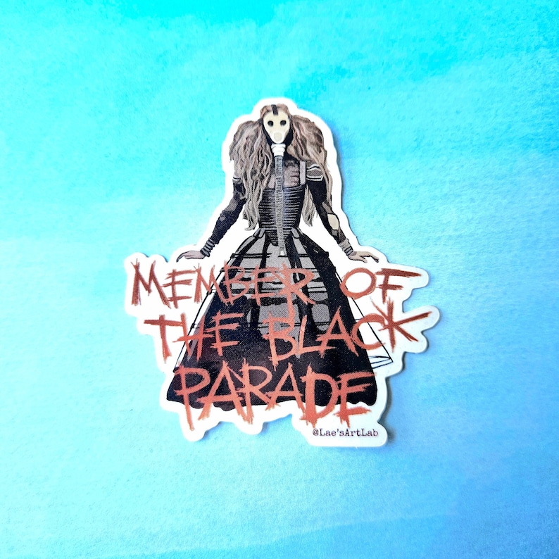 Member of the Black Parade Sticker, Elder Emo Sticker, MCR Art, Music ...