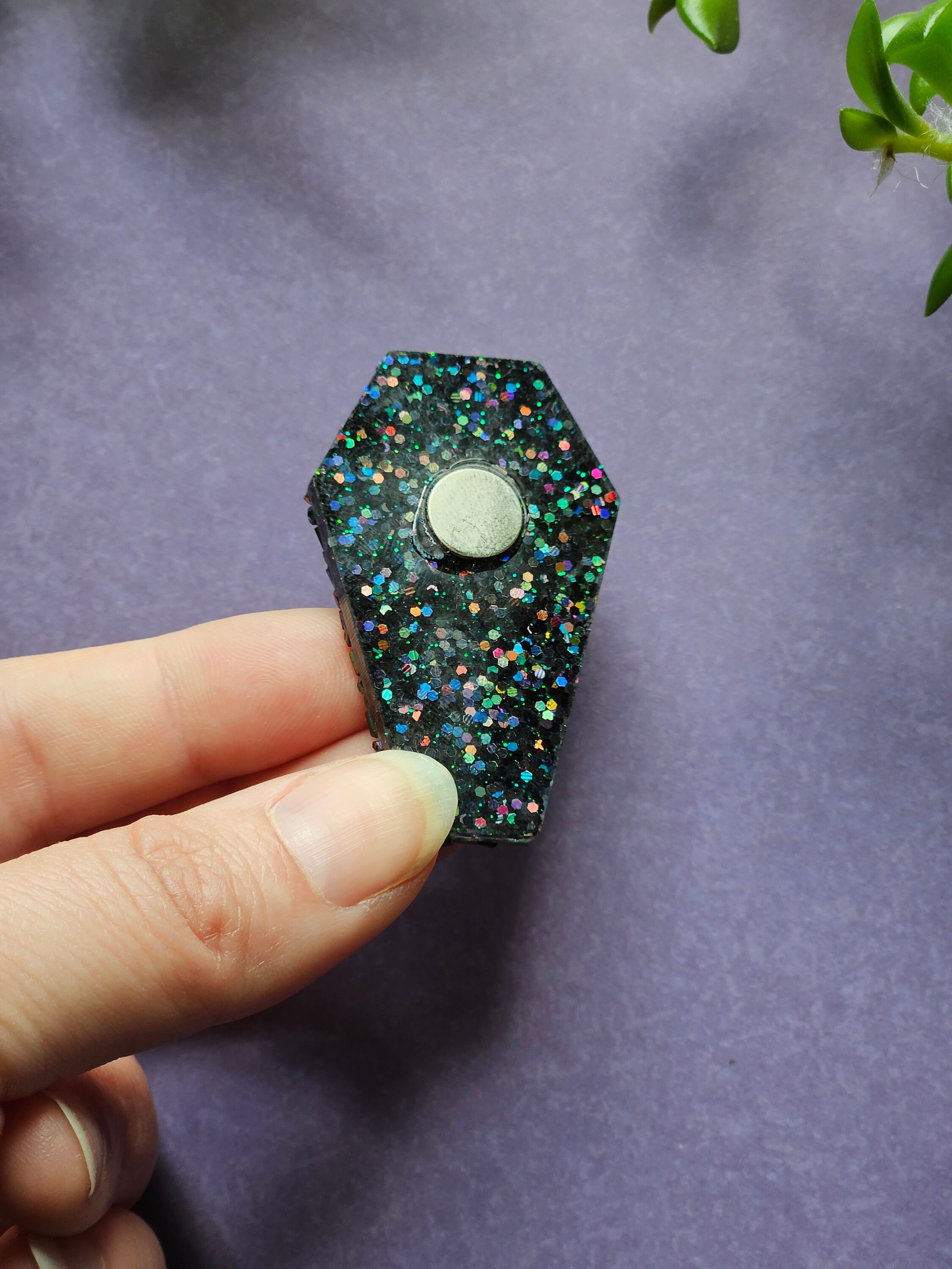 Black Beaded Coffin Refrigerator Magnet Emo Kitchen Decor - Etsy