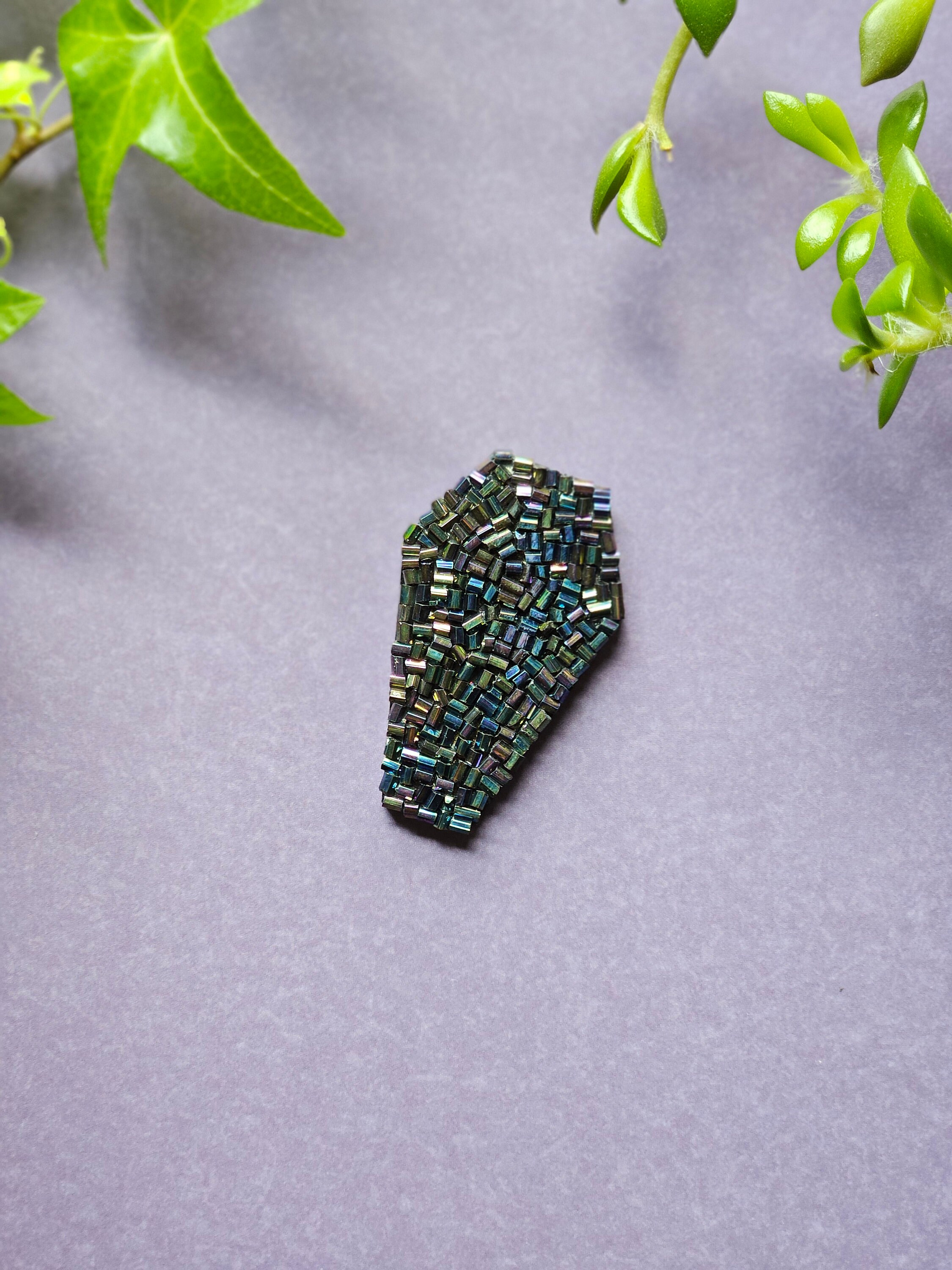 Black Beaded Coffin Refrigerator Magnet Emo Kitchen Decor - Etsy