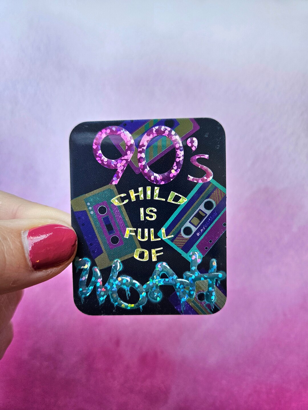 90's Child Vinyl Sticker, Retro Sticker, Nineties Baby, Millennial ...