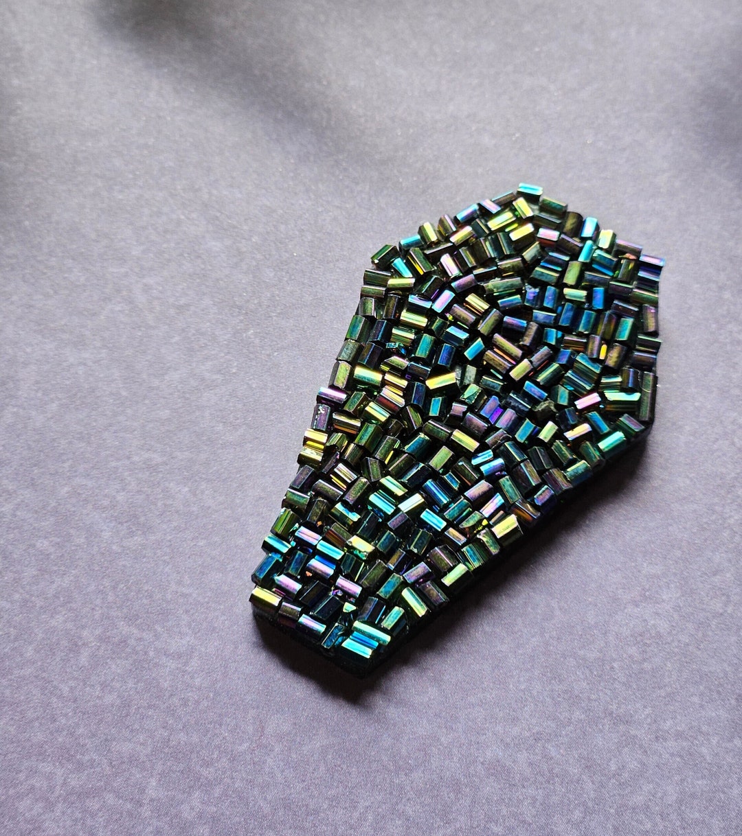 Black Beaded Coffin Refrigerator Magnet, Emo Kitchen Decor, Kitchen ...