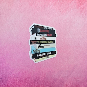 Stephen King Book Sticker, Book Lover Gift, Horror Sticker, Gift for ...