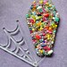 Multi-color Coffin Refrigerator Magnet, Emo Locker Magnet, Rainbow ...