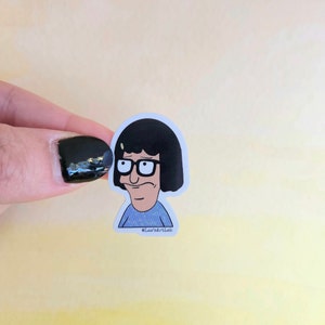 Everything is Fine Face Tina Belcher, Bob's Burgers Sticker, Bob's ...
