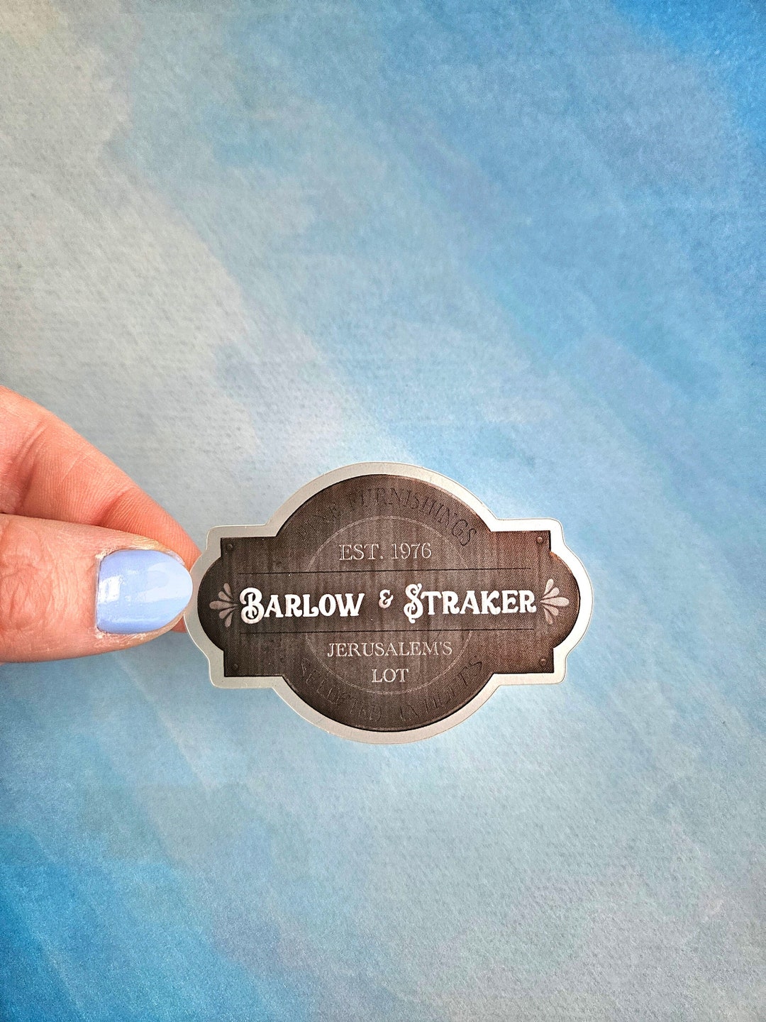 Salems Lot Sticker, Stephen King Sticker, Barlow and Straker, Horror ...