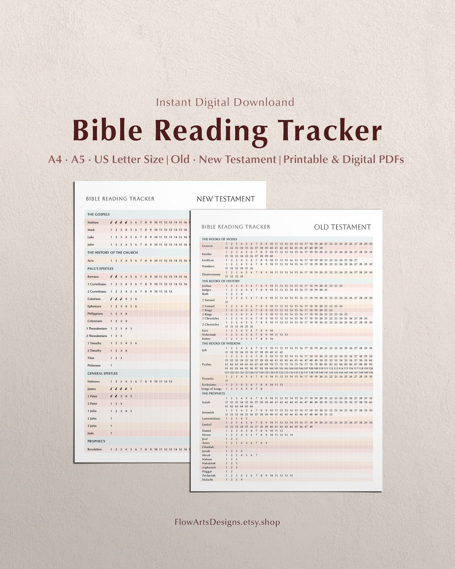 Bible Reading Tracker | Bible Reading Plan Printable | Bible Chart ...