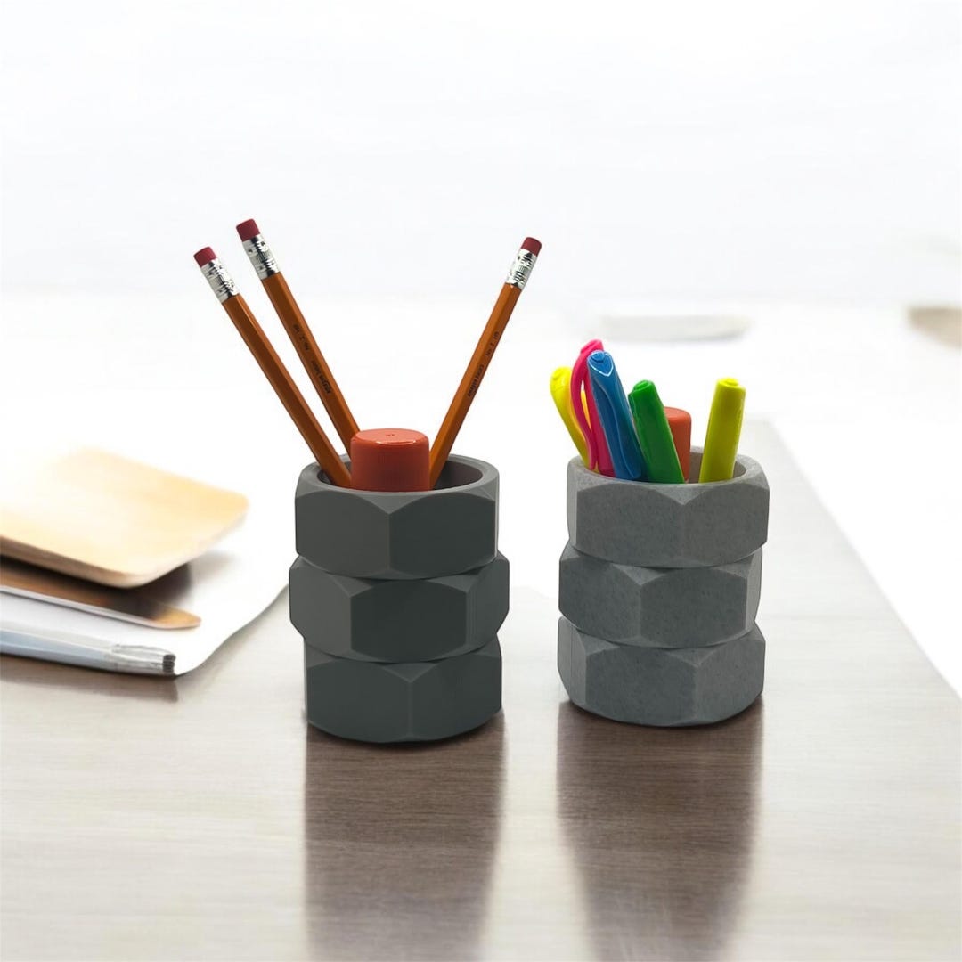 Nut Stack Pen Holder & Desk Organizer, Stylish Home, Office Storage ...