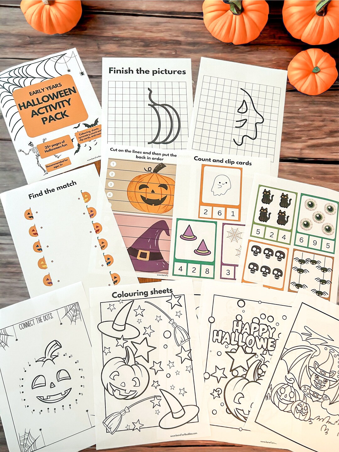 Halloween Printable Activity Pack - Etsy