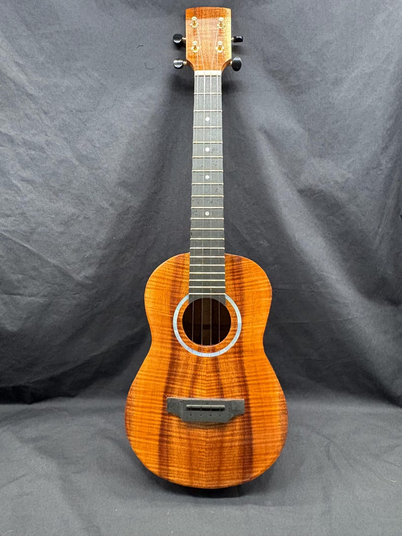 Handcrafted Hawaiian Curly Koa Tenor Ukulele - Etsy